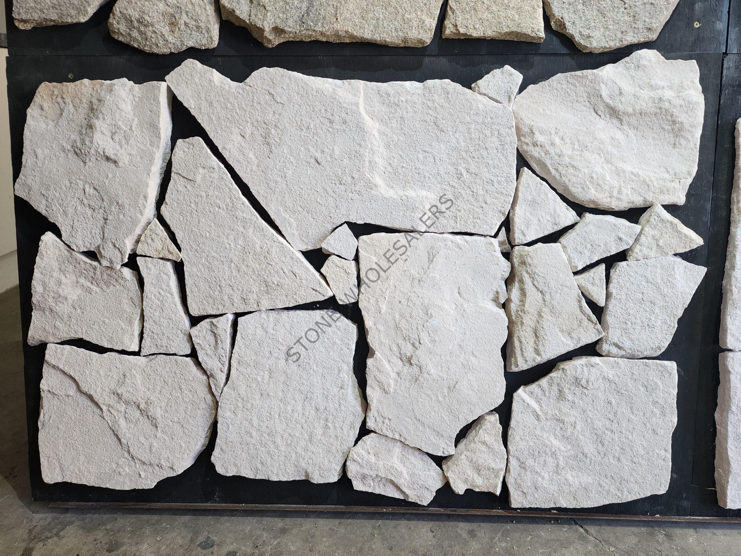 White Random Cladding 150-400×20-35MM - Stone Wholesalers