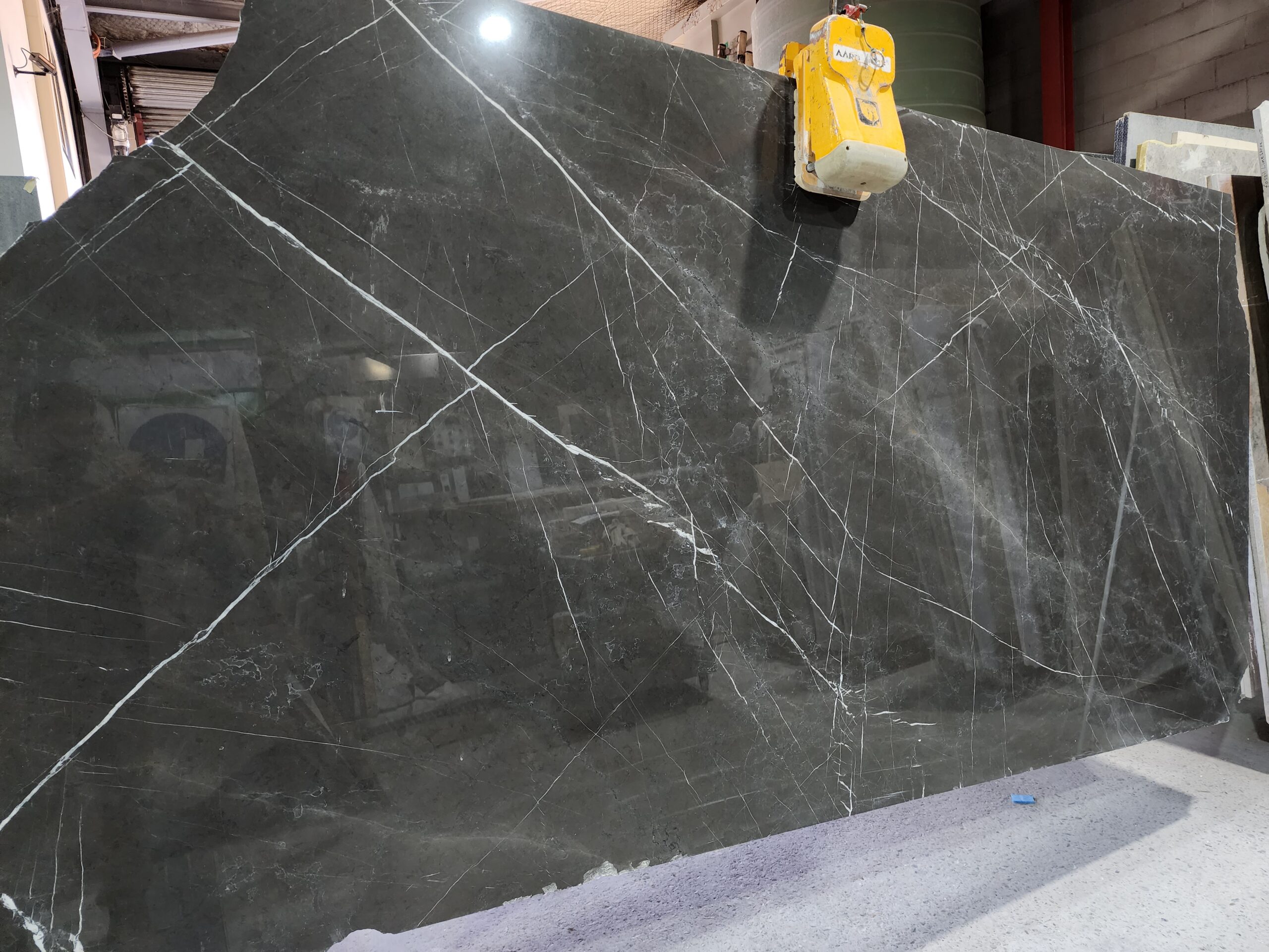 Pietra Grey Polished Limestone Slabs 20mm - Stone Wholesalers