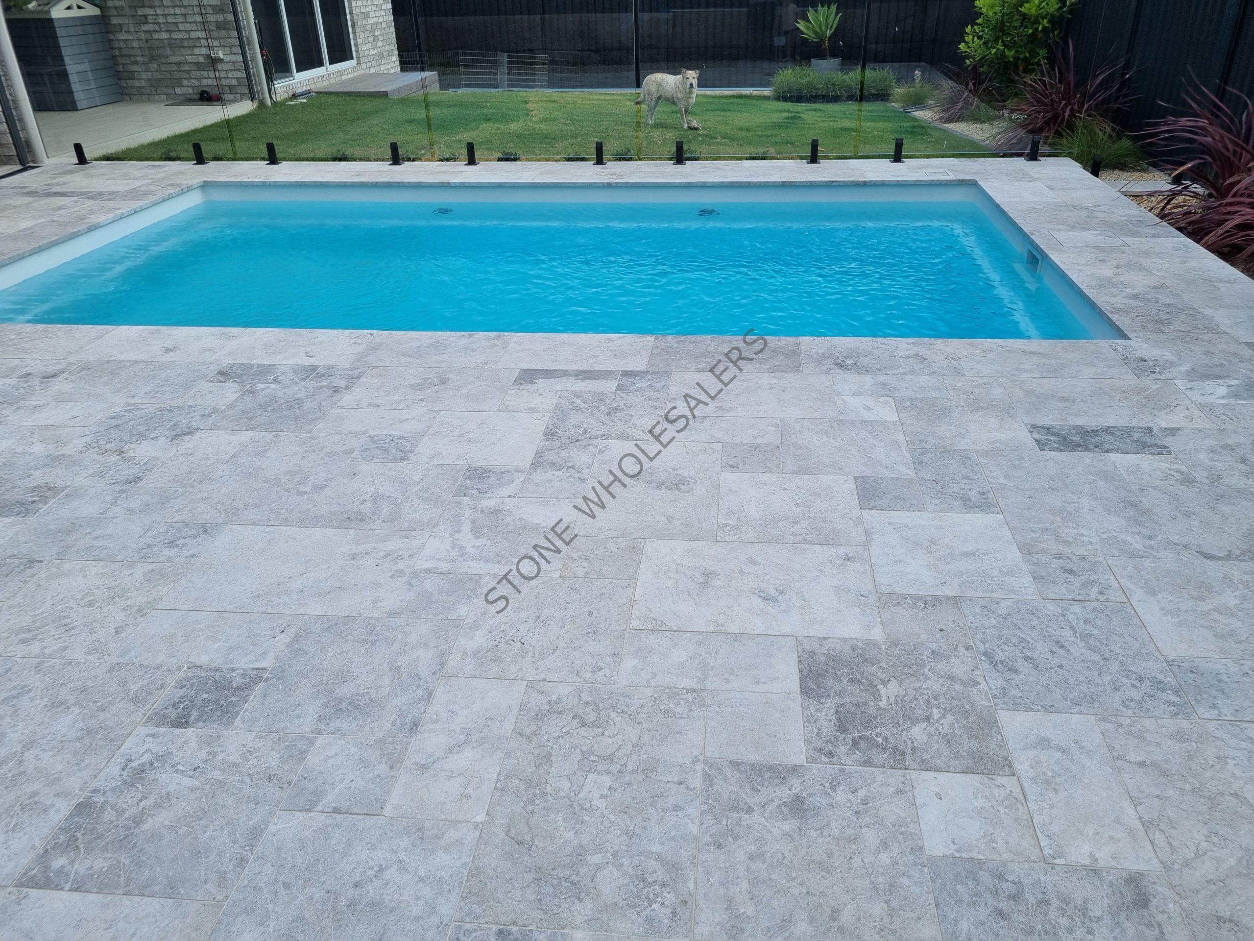 Tundra Grey Sandblasted Limestone | 15mm, 18mm Tiles & 30mm Pavers ...