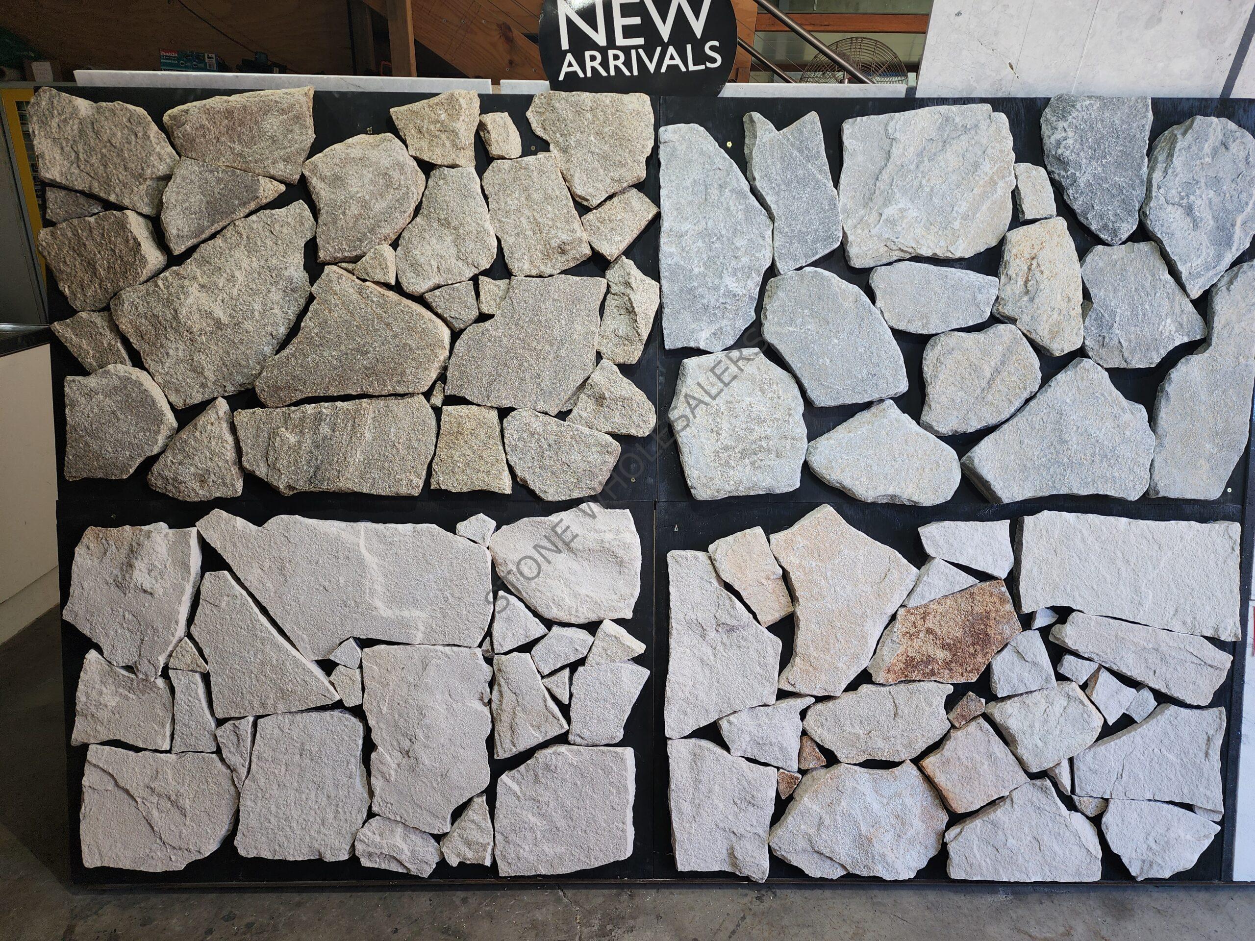 Rustic White Random Cladding 150-400x20-35MM - Stone Wholesalers