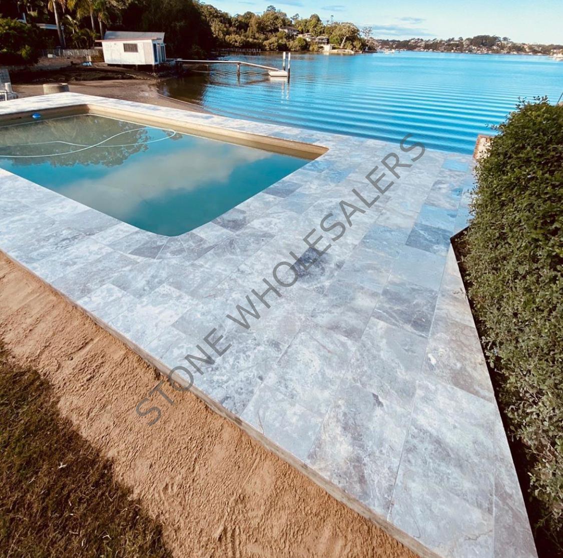 Tundra Grey Sandblasted Limestone | 15mm, 18mm Tiles & 30mm Pavers ...