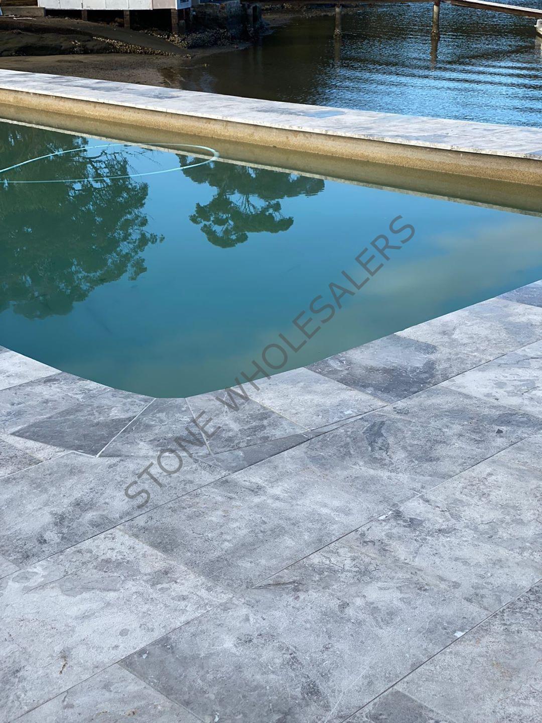 Tundra Grey Sandblasted Limestone | 15mm, 18mm Tiles & 30mm Pavers ...