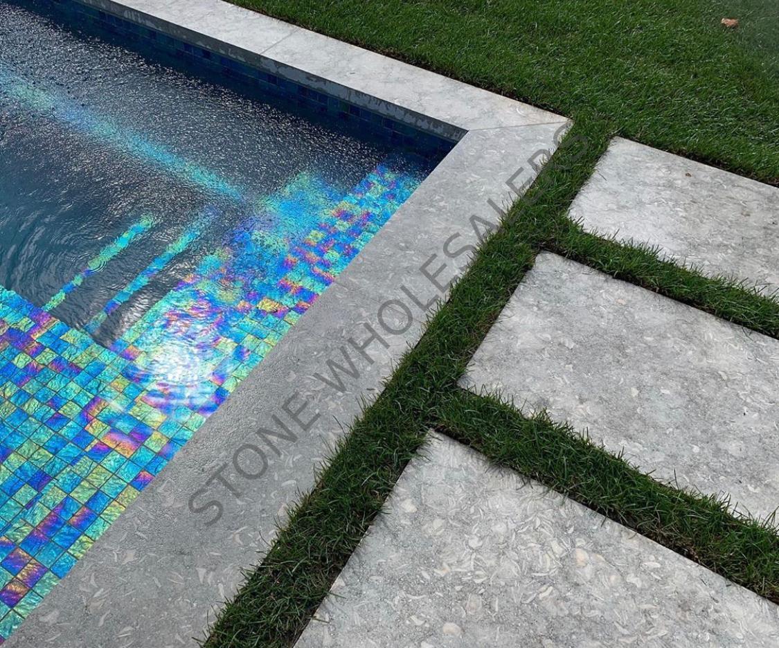 Seagrass Sandblasted Limestone | 12mm Tiles & 30mm Pavers - Stone ...