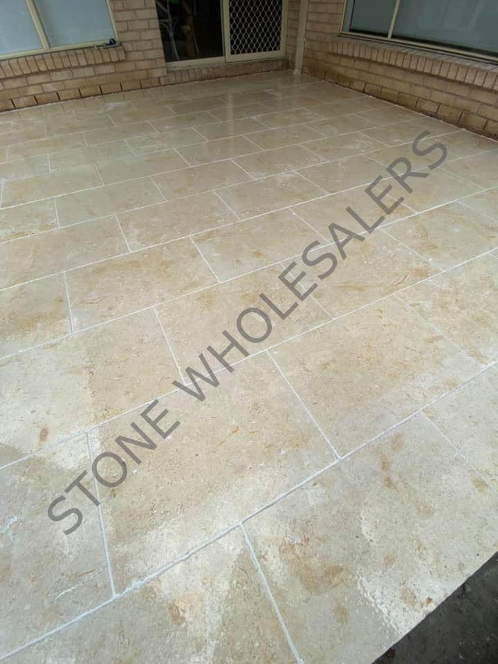 Seabed Tumbled & Unfilled Limestone | 12mm Tiles & 30mm Pavers - Stone ...