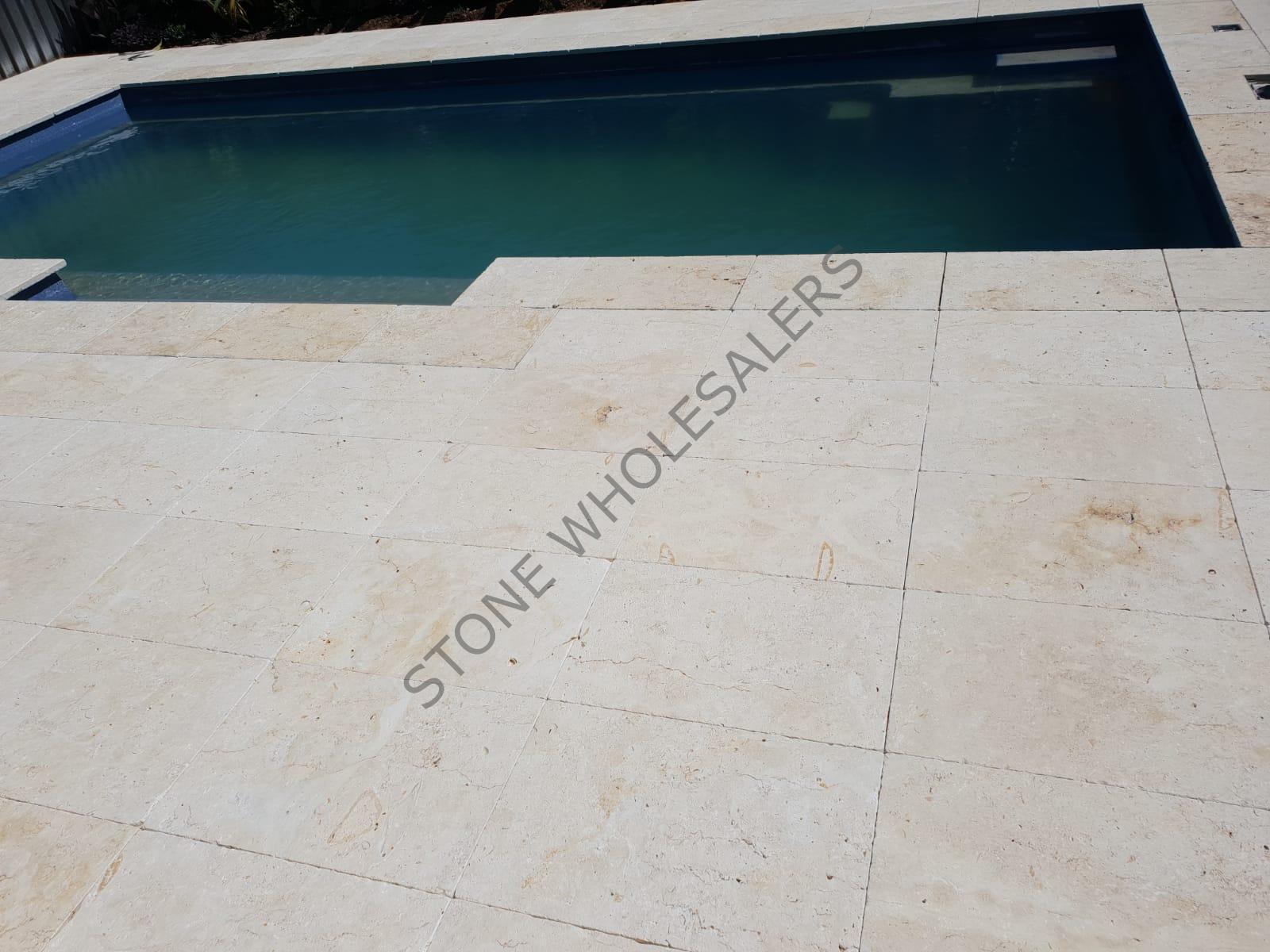 Seabed Tumbled & Unfilled Limestone | 12mm Tiles & 30mm Pavers - Stone ...