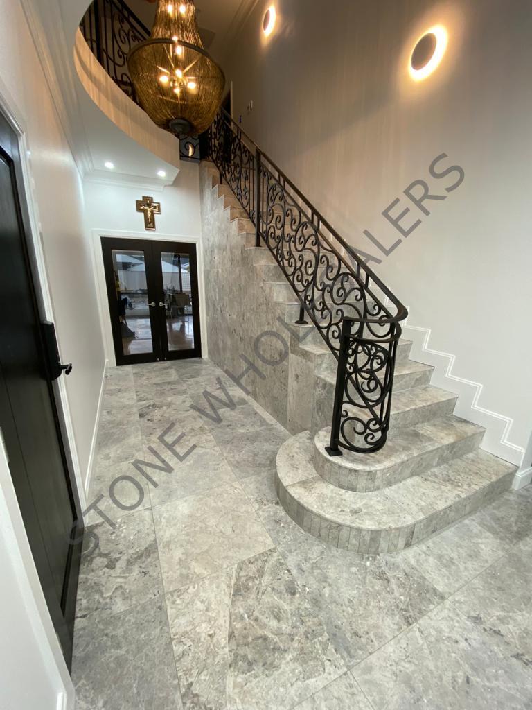 Tundra Grey Honed Limestone | 15mm Tiles - Stone Wholesalers