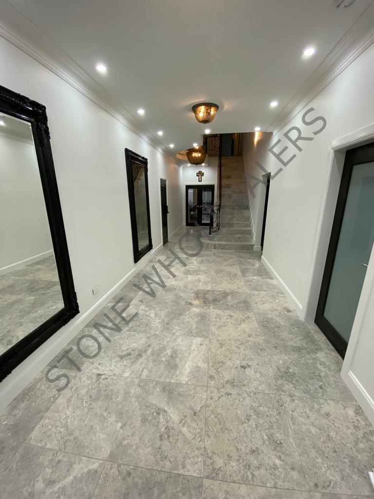 Tundra Grey Honed Limestone | 15mm Tiles - Stone Wholesalers