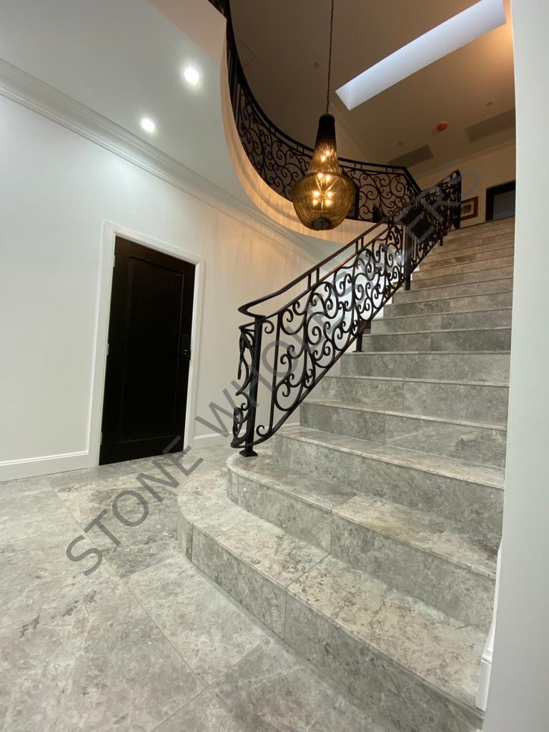 Tundra Grey Honed Limestone | 15mm Tiles - Stone Wholesalers